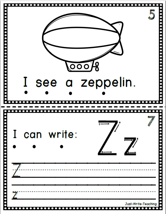 My Letter Z Flip Book (Flipbook) - Alphabet Activities | Made By Teachers