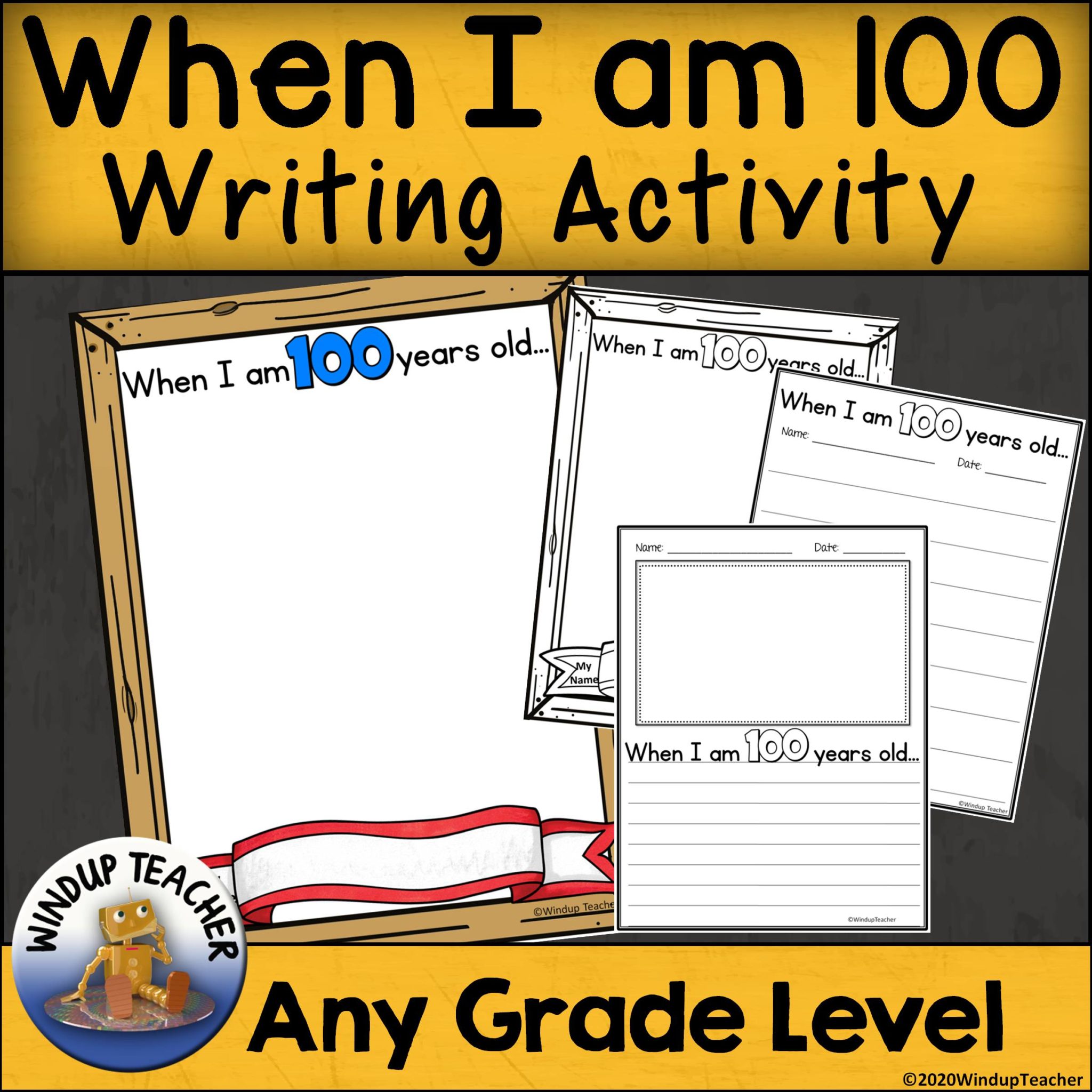 100th Day of School Writing Activity | Print and Go! - Made By Teachers