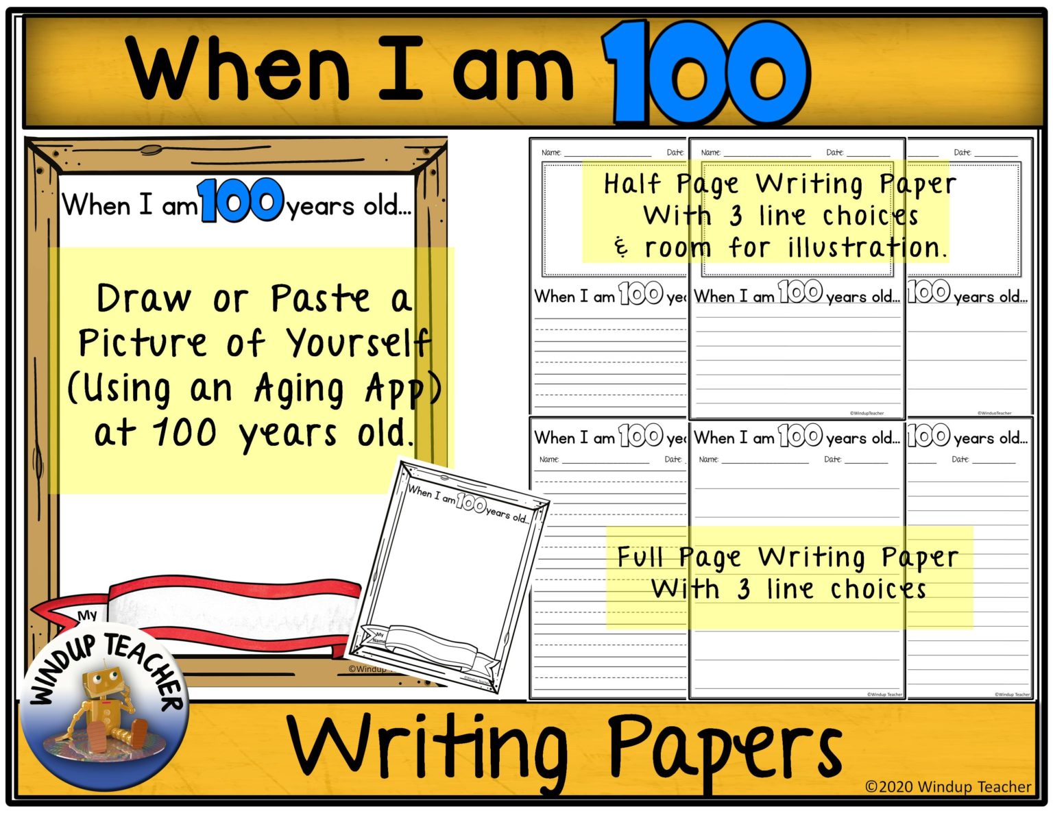 100th Day of School Writing Activity | Print and Go! - Made By Teachers