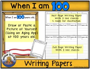 100th Day of School Writing Activity | Print and Go! - Made By Teachers