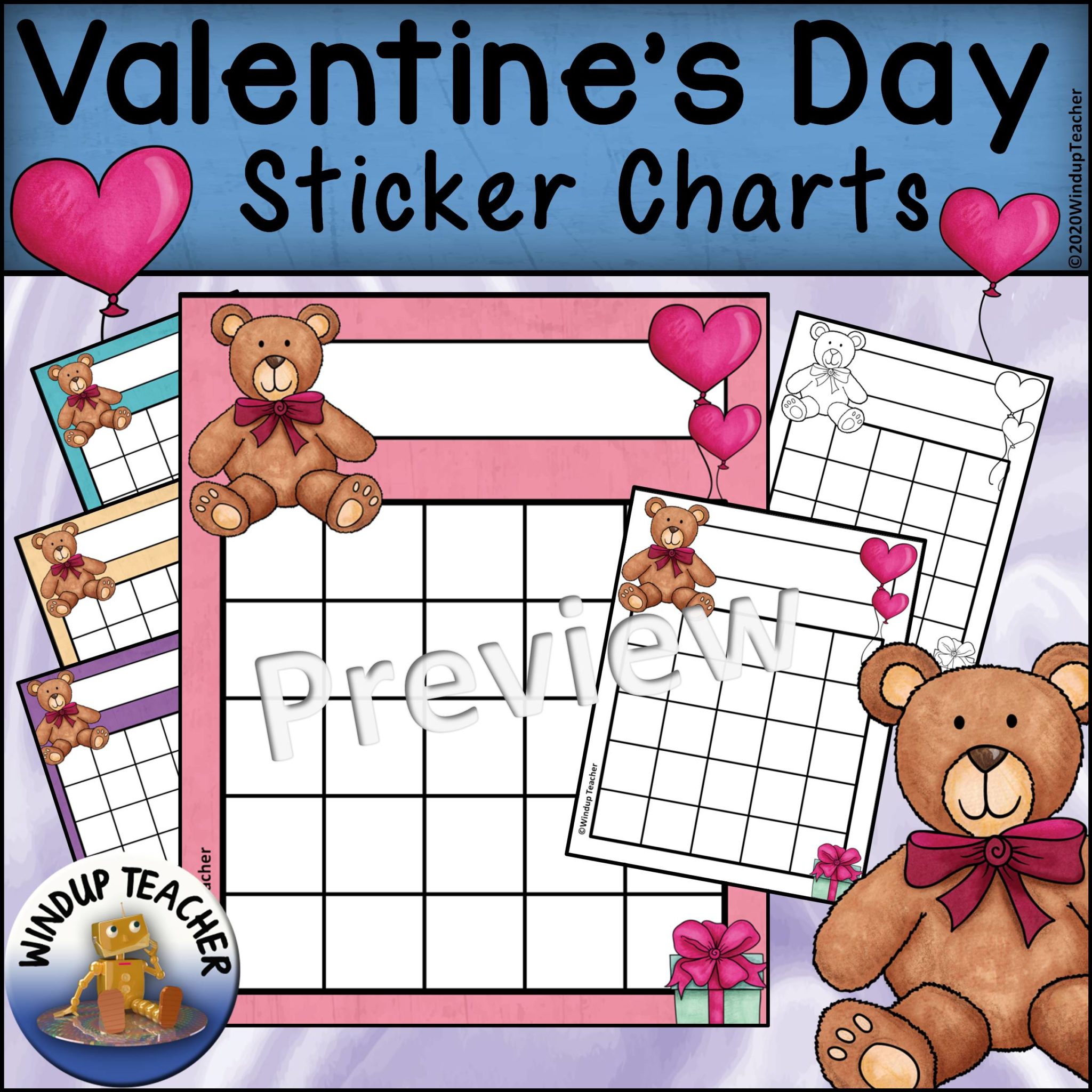 Valentine's Day Sticker Charts | Made By Teachers