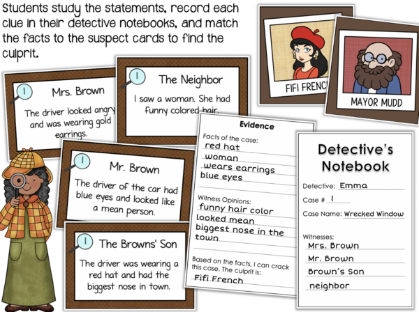 Fact and Opinion Activities Literacy Center Reading Detectives - Made ...