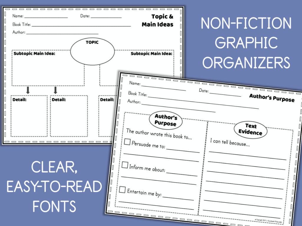 Reading Response Activities Graphic Organizers for Any Text | Made By ...