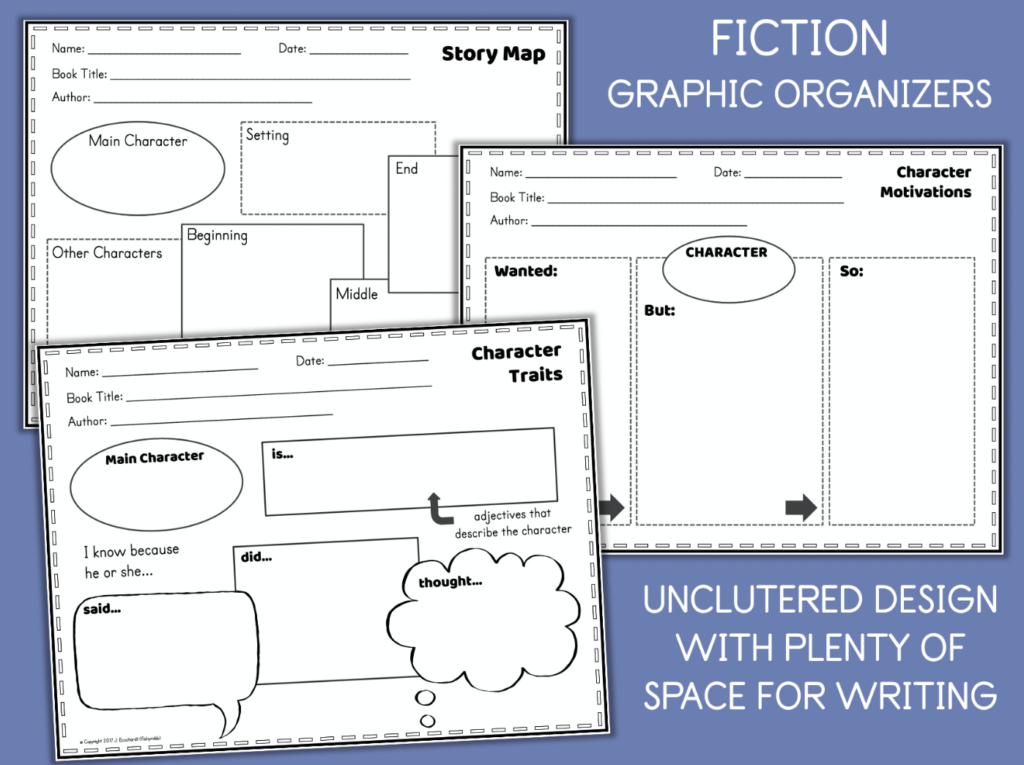 Reading Response Activities Graphic Organizers for Any Text | Made By ...