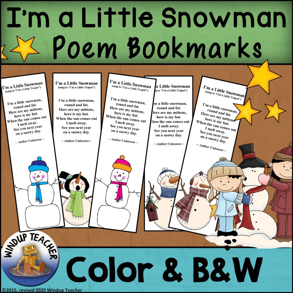 Snowman Bookmarks - Made By Teachers