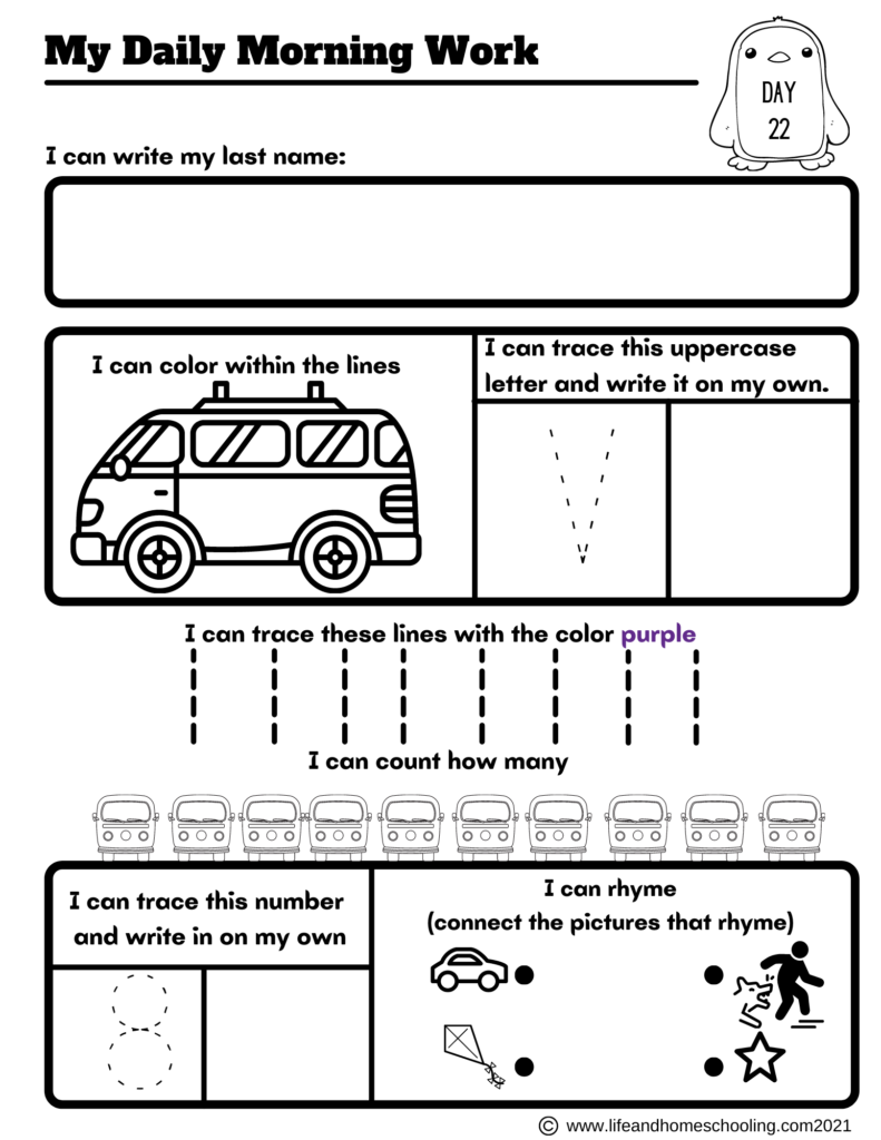 Preschool Morning Work | Made By Teachers