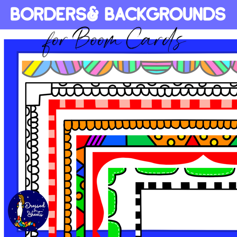 Backgrounds and Borders for BOOM Cards BUNDLE - Made By Teachers