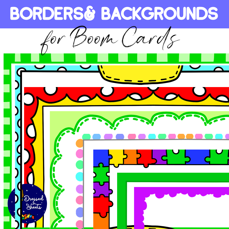 Backgrounds and Borders for BOOM Cards BUNDLE | Made By Teachers