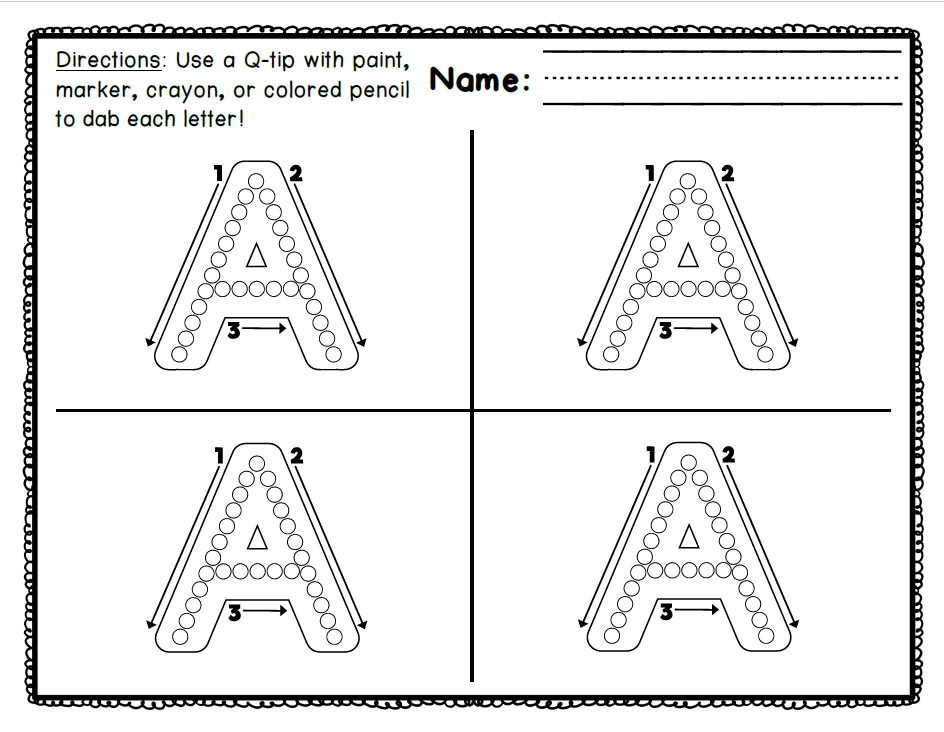 Letter Dabs - Alphabet Activities - A to Z Practice (78 pages) | Made ...