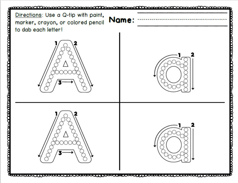 Letter Dabs - Alphabet Activities - FREEBIE! - Made By Teachers