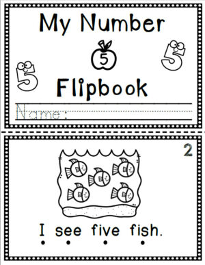 My Number 5 Flip Book (Flipbook) - Made By Teachers