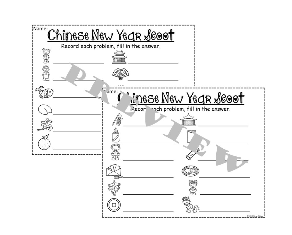 Chinese New Year Skip Counting Math Center - Made By Teachers