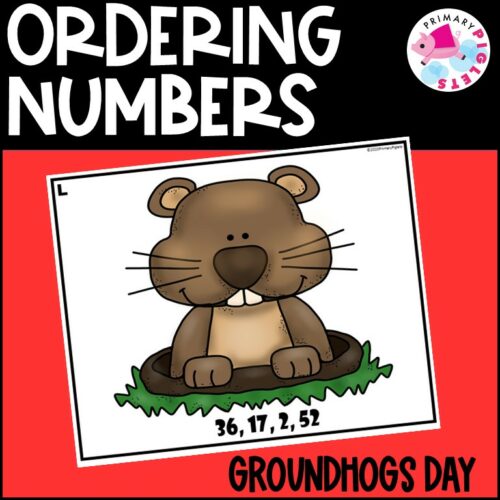 GROUNDHOG DAY MATH CENTER ORDERING NUMBERS | GROUNDHOG DAY ACTIVITIES ...