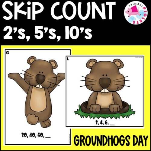 GROUNDHOG DAY MATH CENTER SKIP COUNTING | GROUNDHOG DAY ACTIVITIES ...