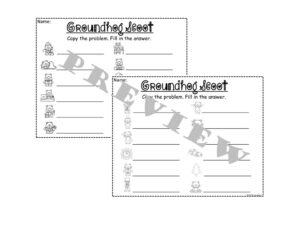 GROUNDHOG DAY MATH CENTER SKIP COUNTING | GROUNDHOG DAY ACTIVITIES ...