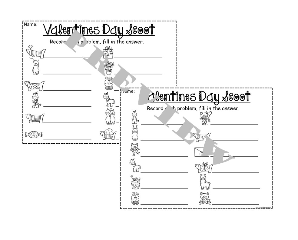 VALENTINE'S DAY MATH CENTERS ADDITION TO 10 | VALENTINE'S DAY ...