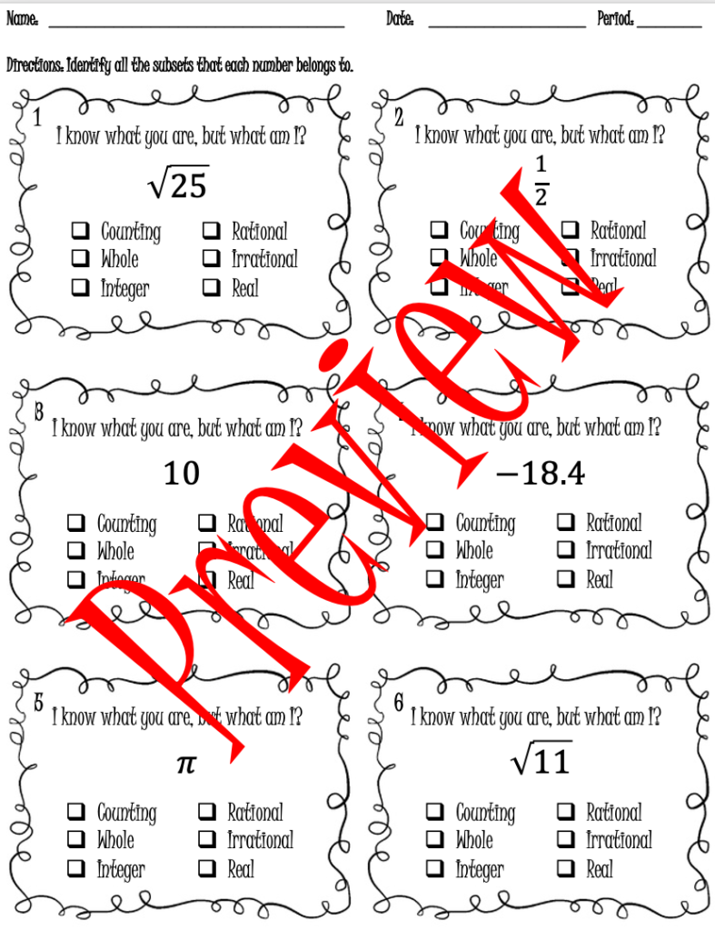 Real Numbers Task Cards (TEK 8.2A) | Made By Teachers