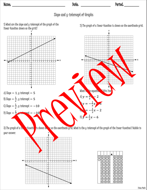 Slope And Y Intercept Of Graphs Tek 8 4b 8 4c 8 5i Staar Level Made By Teachers