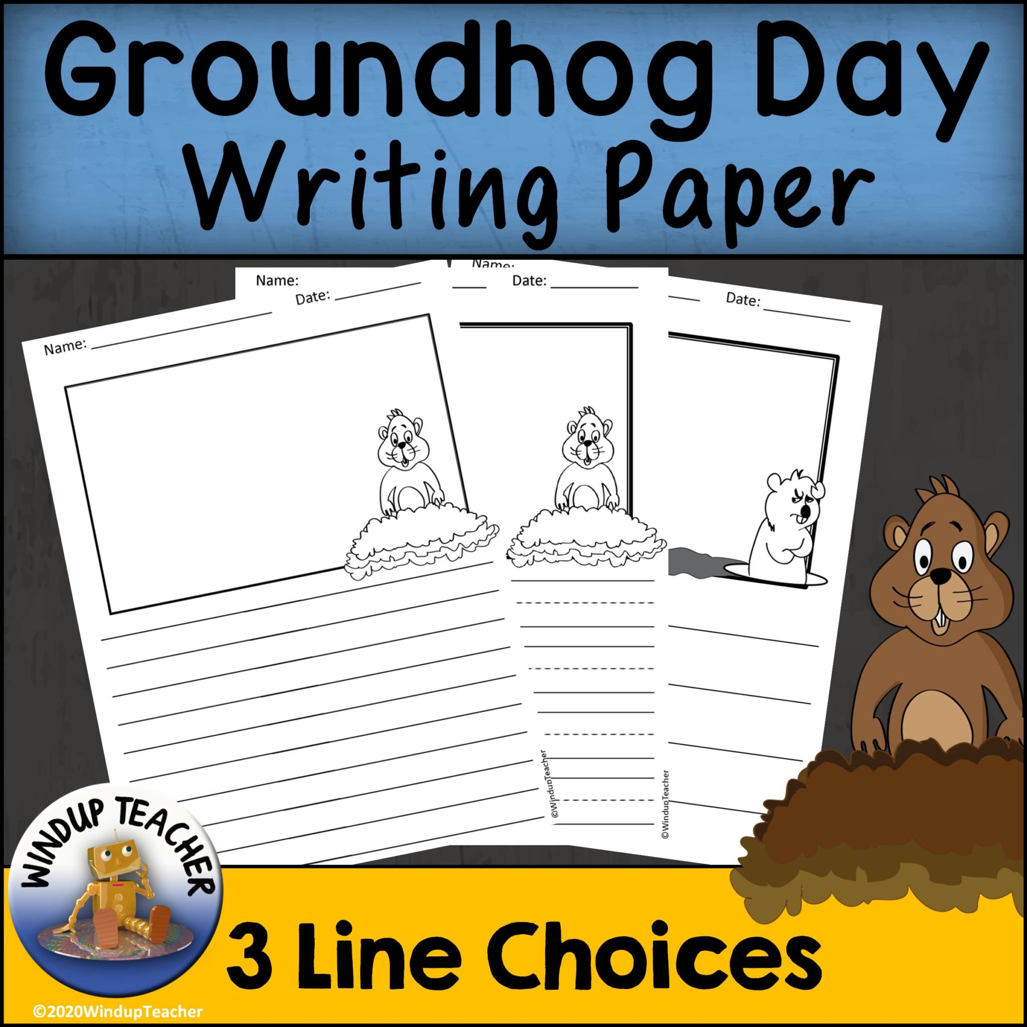 Groundhog Day Writing Paper | Made By Teachers