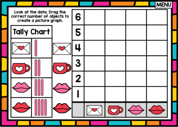 Data and Graphing Boom Cards | Valentine's Day Boom Cards | Made By ...