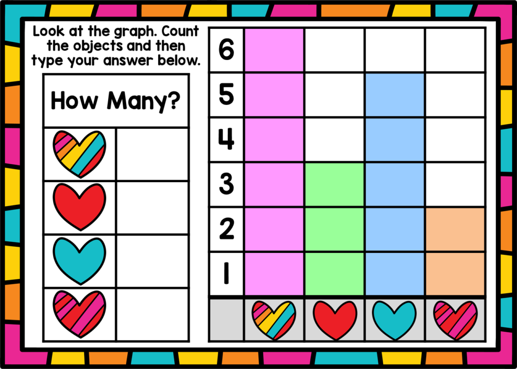 Valentine's Day Data and Graphing for Google Classroom Distance ...