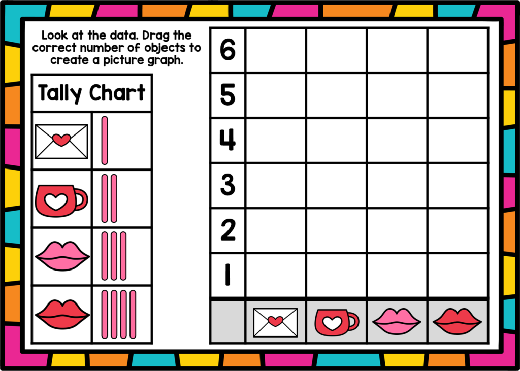 Valentine's Day Data and Graphing for Google Classroom Distance ...
