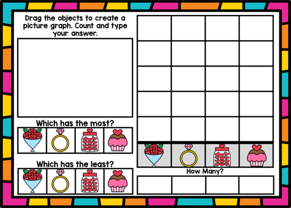 Valentine's Day Data and Graphing for Google Classroom Distance ...