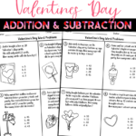 Valentine's Day Word Problems Addition and Subtraction | Made By Teachers