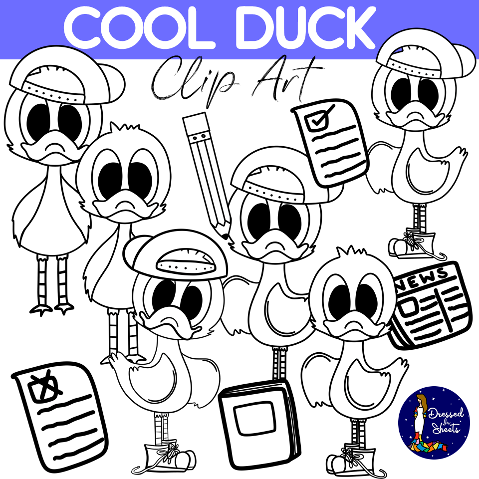 Cool Duck Clip Art | Made By Teachers