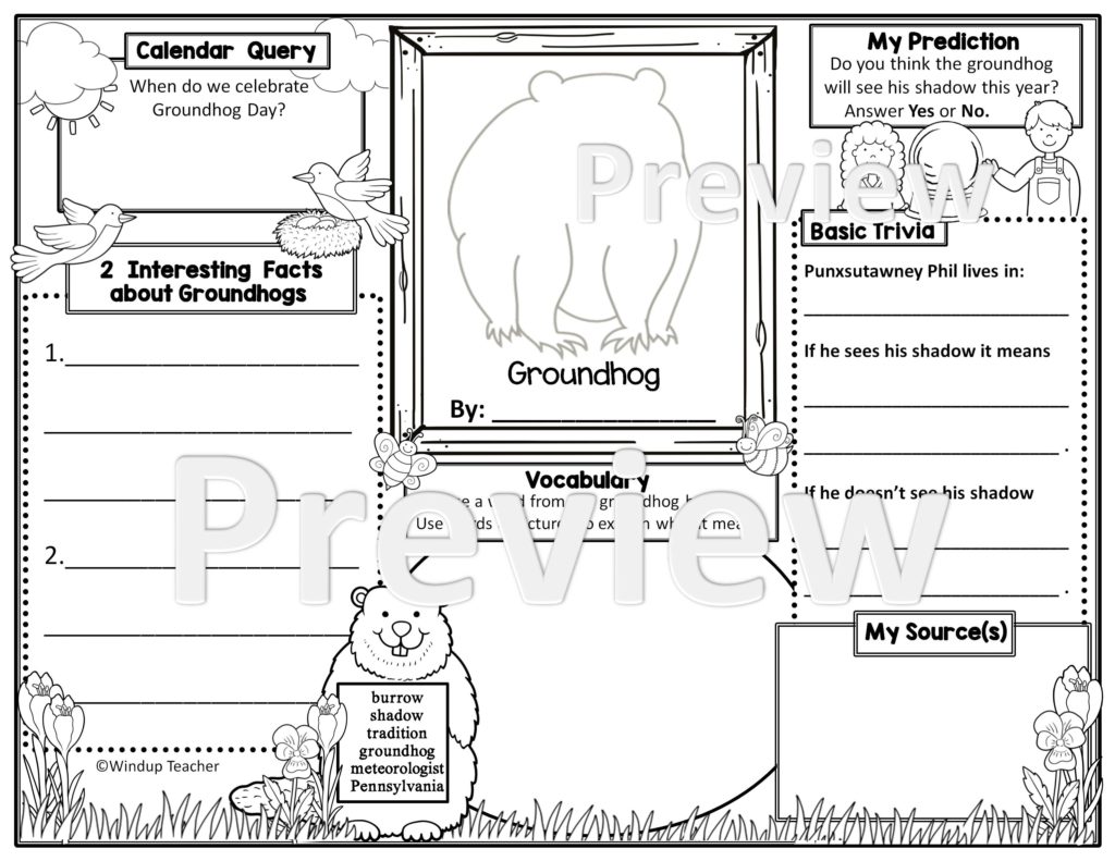 Groundhog Day Activity Poster | Made By Teachers