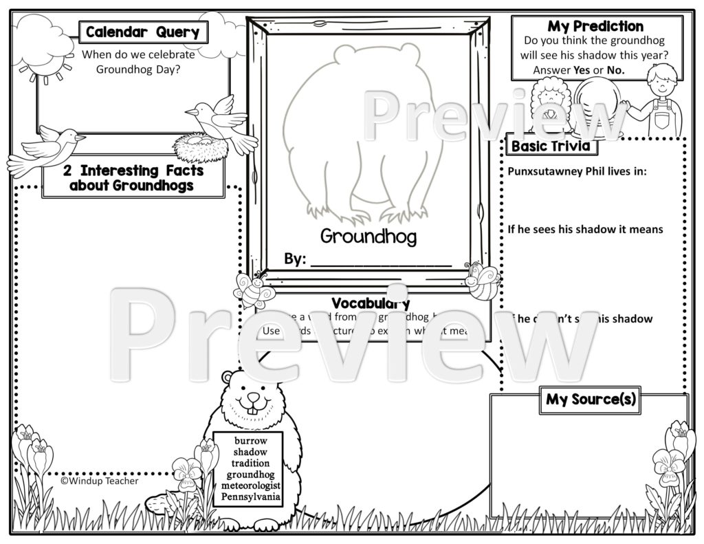 Groundhog Day Activity Poster | Made By Teachers