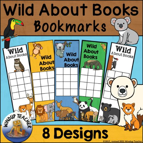 Bookworm Bookmarks - Color and B&W | Made By Teachers