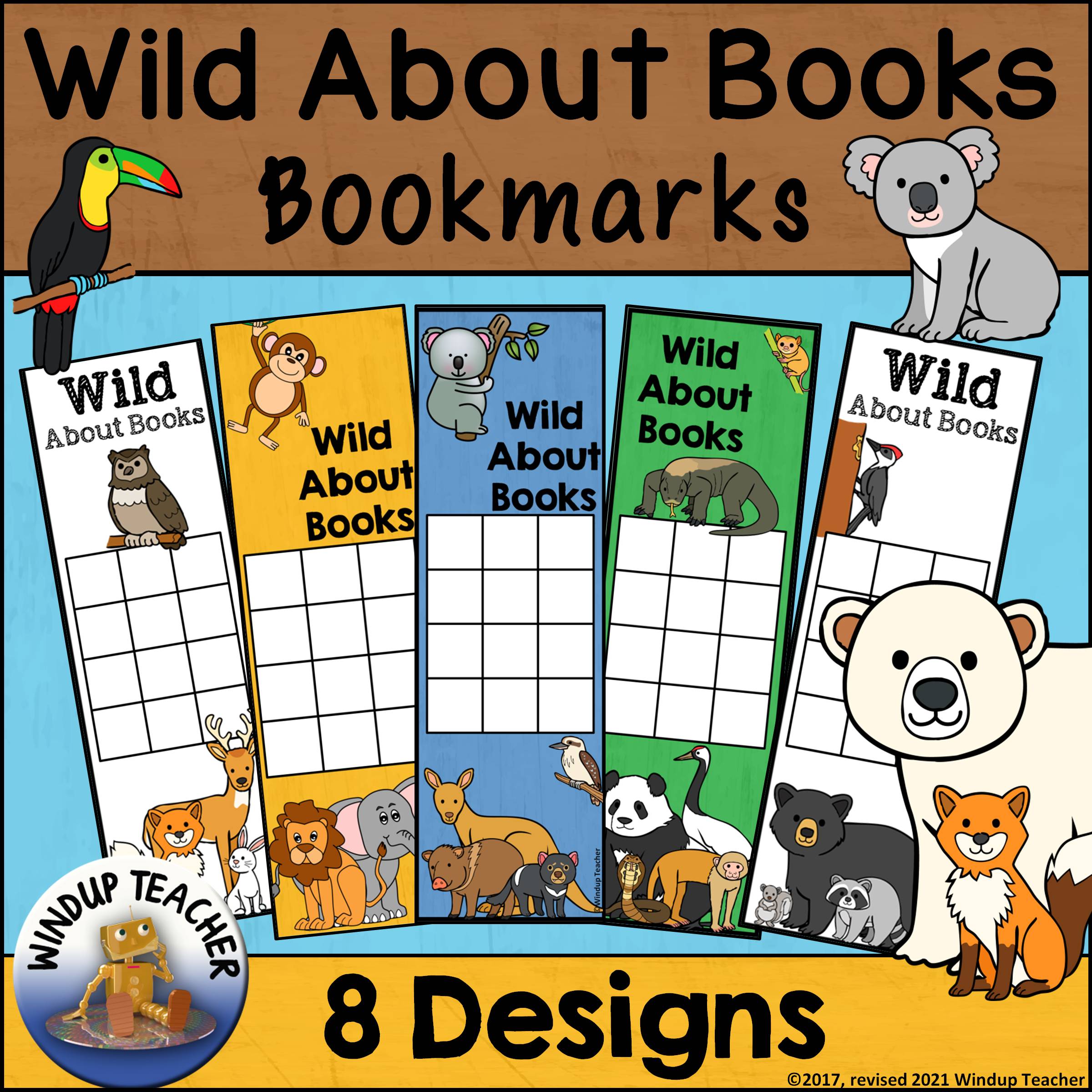 Wild About Books Bookmarks | Reading | Sticker Charts | Made By Teachers