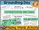 Groundhog Day Word Activity - Made By Teachers