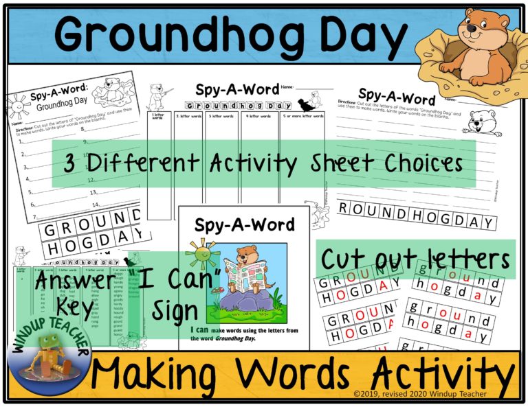 Groundhog Day Word Activity - Made By Teachers