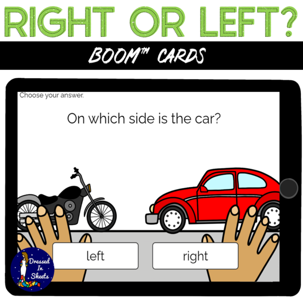 Right or Left? BOOM Cards | Made By Teachers
