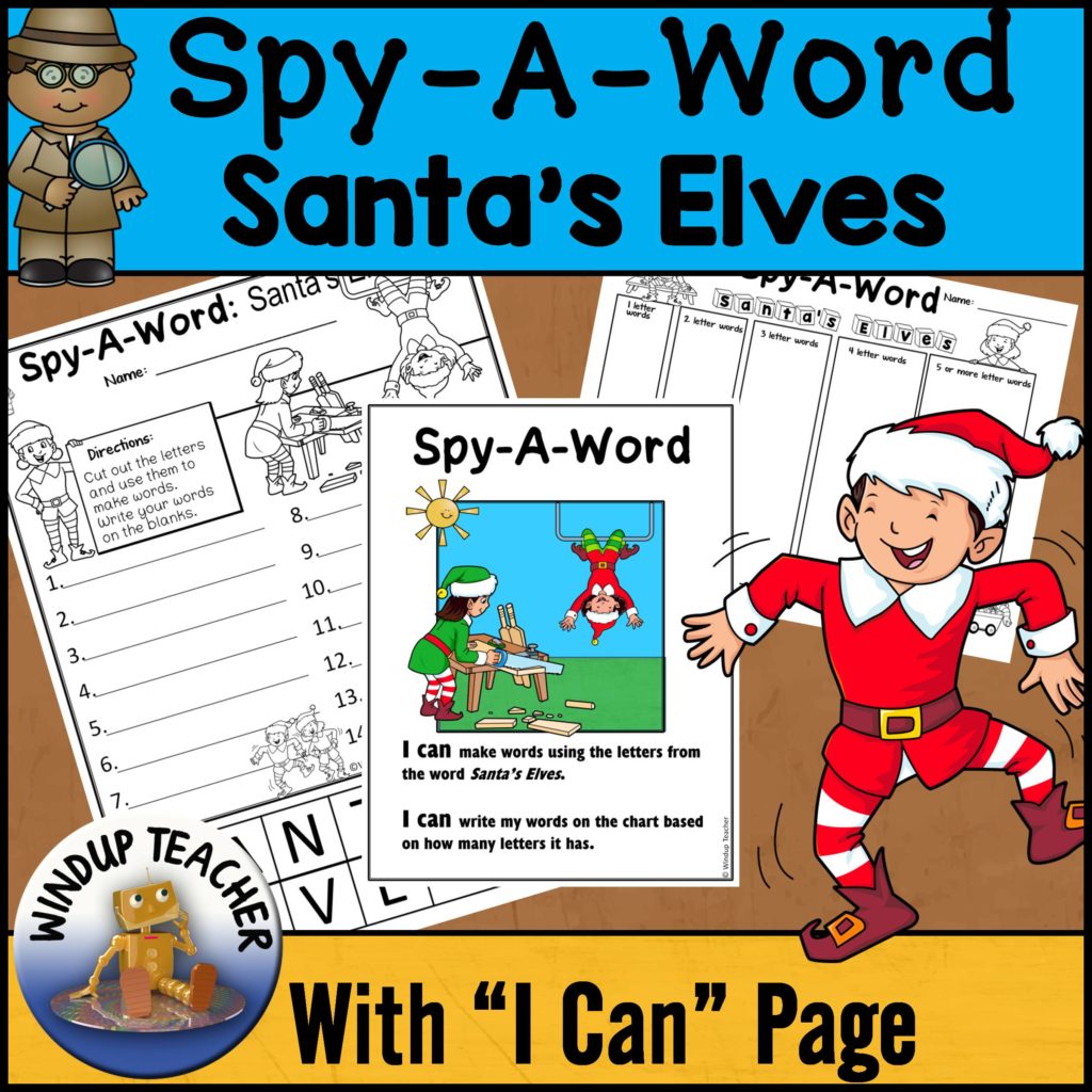 Santa's Elves Word Work Activity | Made By Teachers