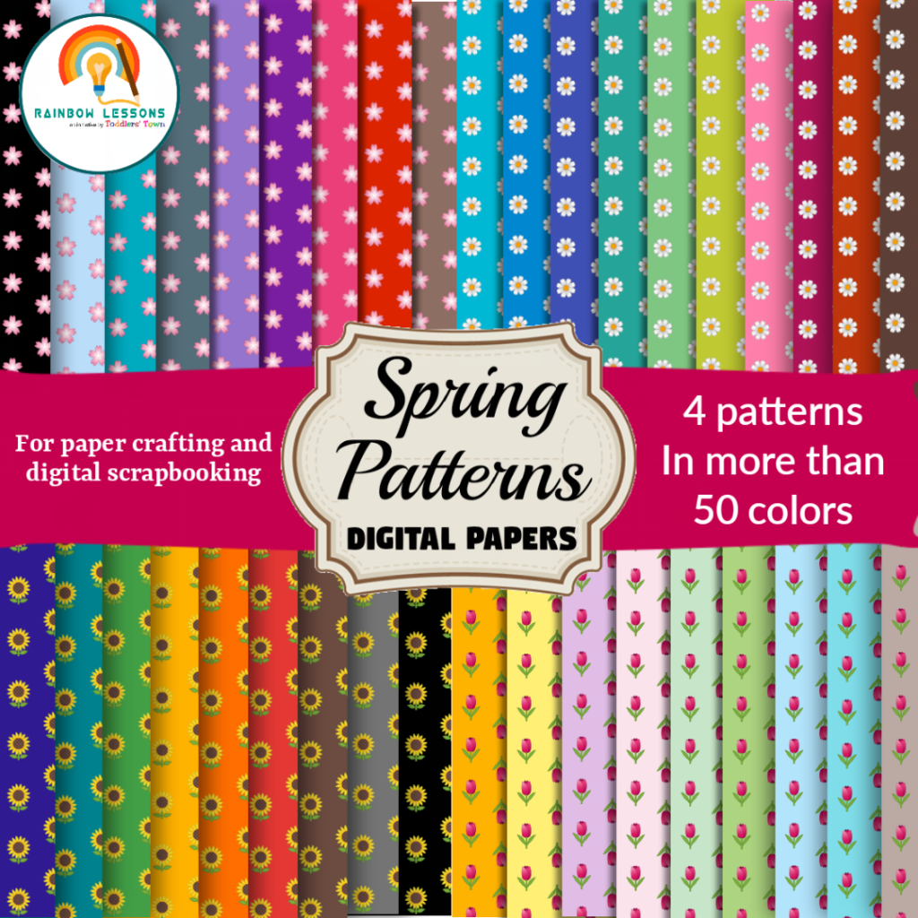 Spring Patterns Digital Papers - Made By Teachers