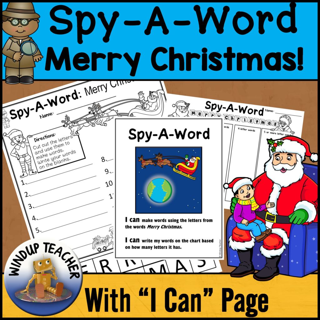 Merry Christmas Word Work Activity | Made By Teachers