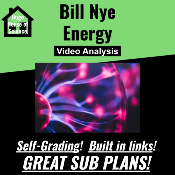 Video Analysis - Bill Nye - Energy (MS-PS3) Google Form AND Doc - Made ...