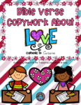 Bible Verse Copywork About Love BUNDLE in Cursive - Made By Teachers