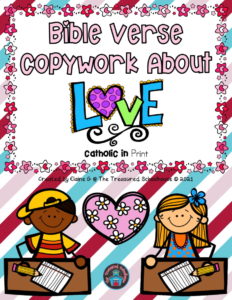 Bible Verse Copywork About Love in Print - Made By Teachers