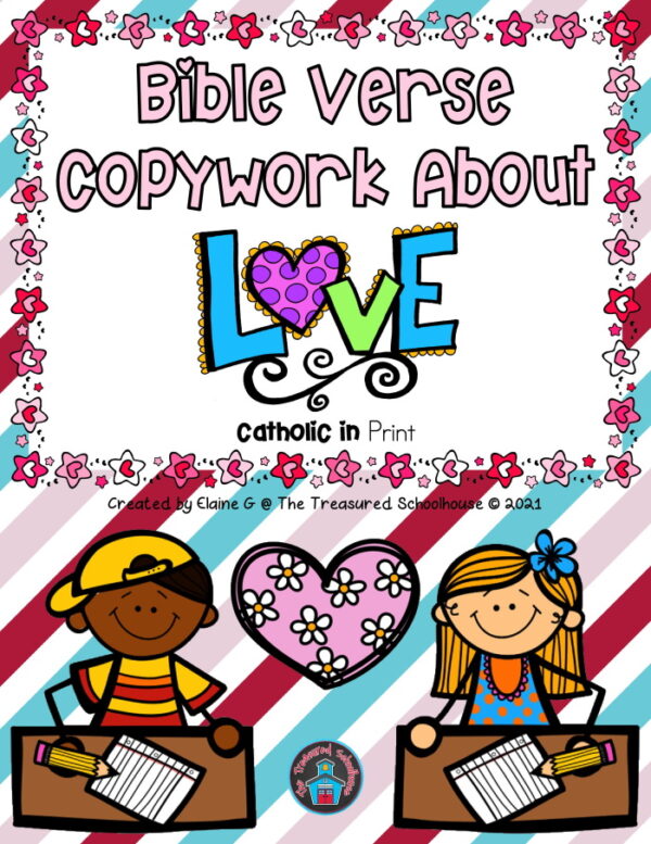 Bible Verse Copywork About Love in Print | Made By Teachers