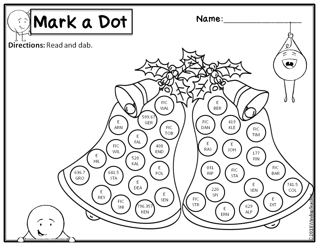 Library Call Number Dot Dauber Activity - Made By Teachers
