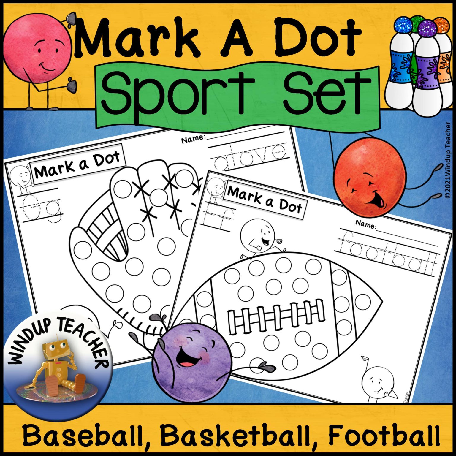Sports Dot Dauber Set - Made By Teachers
