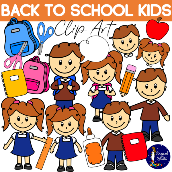Back to School Kids Clip Art | Made By Teachers