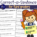 Correct-a-Sentence for Third Graders - Made By Teachers