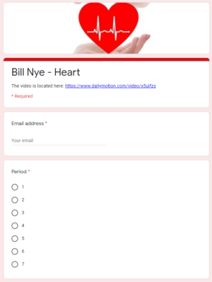 Bill Nye - Heart Video Analysis (Great sub plans or Distance Learning ...