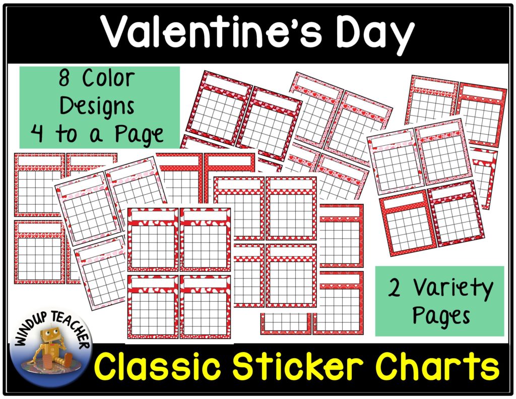 Valentine's Day Sticker Charts | Made By Teachers