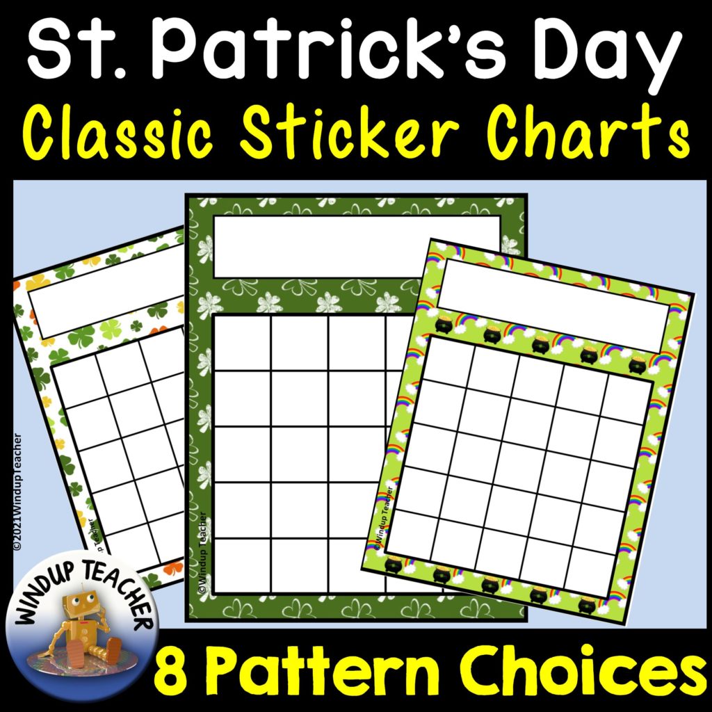 St. Patrick's Day Sticker Charts | Made By Teachers